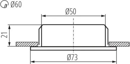 Bodové nábytkové LED svítidlo Kanlux GAVI LED18 SMD-WW-C/M matný chrom teplá bílá 19761