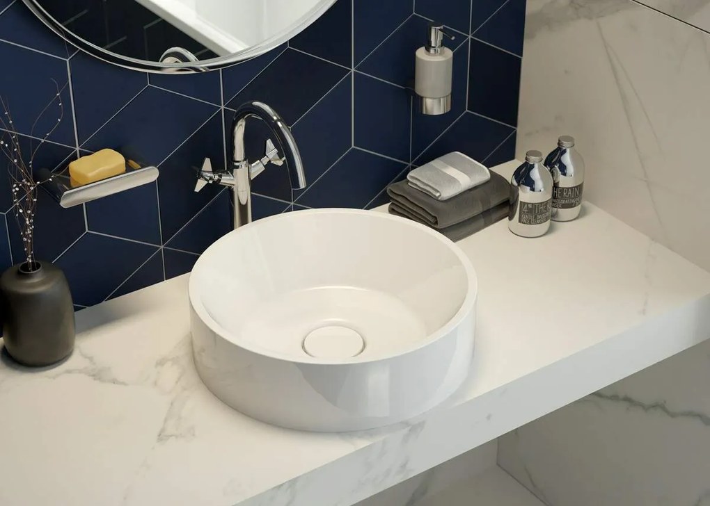 Deante Temisto, vysoká umyvadlová baterie s kovovou zátkou Click-Clack bez přepadu, chromová, BQT_025D