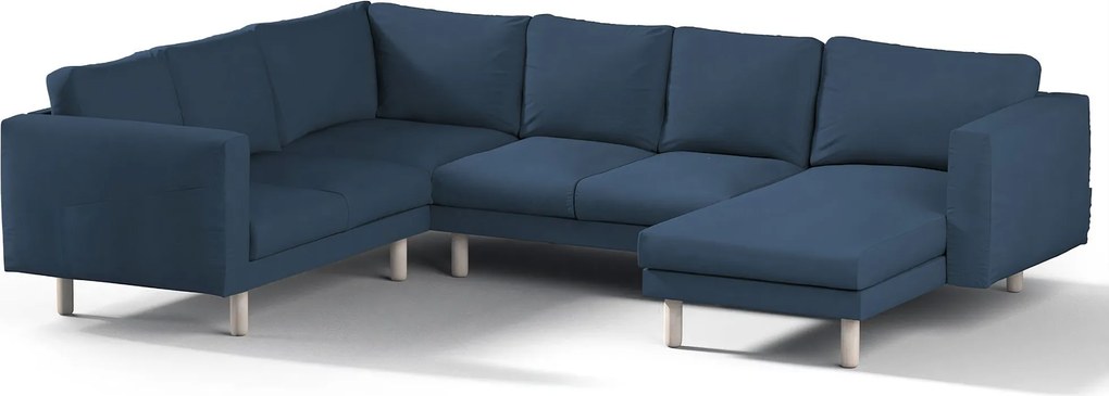 Potah na pohovku IKEA Norsborg rohová, 5-místná se šezlongem barva tmavě modrá