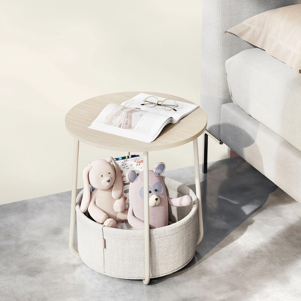 Autronic Odkládací stolek AKF-E1023 Barva: Béžová