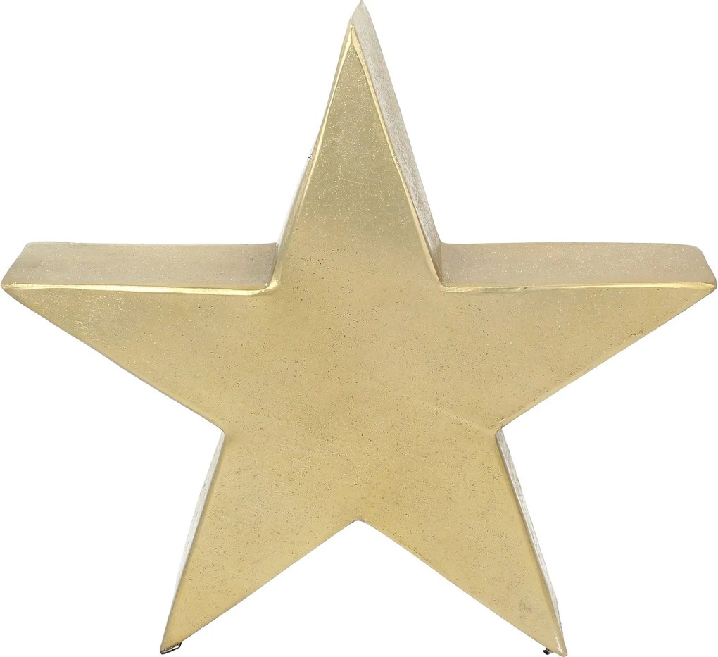 Dekoracja Vánoční hvězda 38cm zlatá