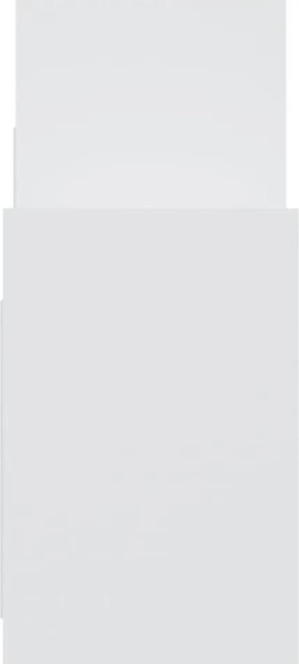 vidaXL Odkládací skříňka 60x26x60 cm dřevotříska [806283] Barva: bílá s vysokým leskem
