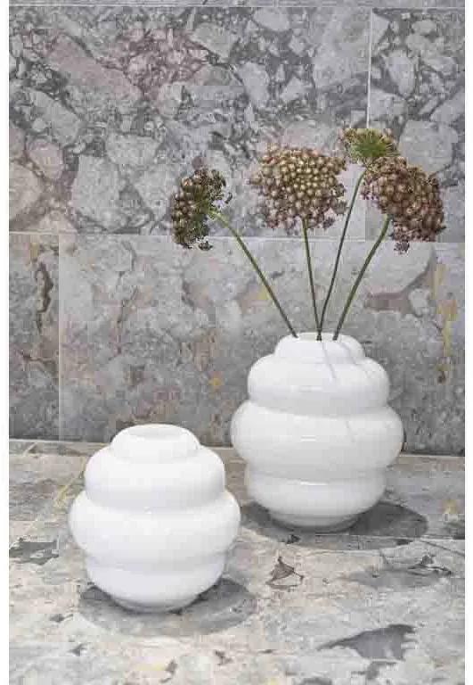 Villa Collection Skleněná váza Bubble 25 x 27,5 cm White