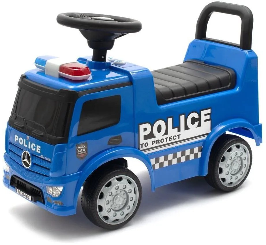 Odrážedlo baby mix dětské odrážedlo se zvukem mercedes police modré