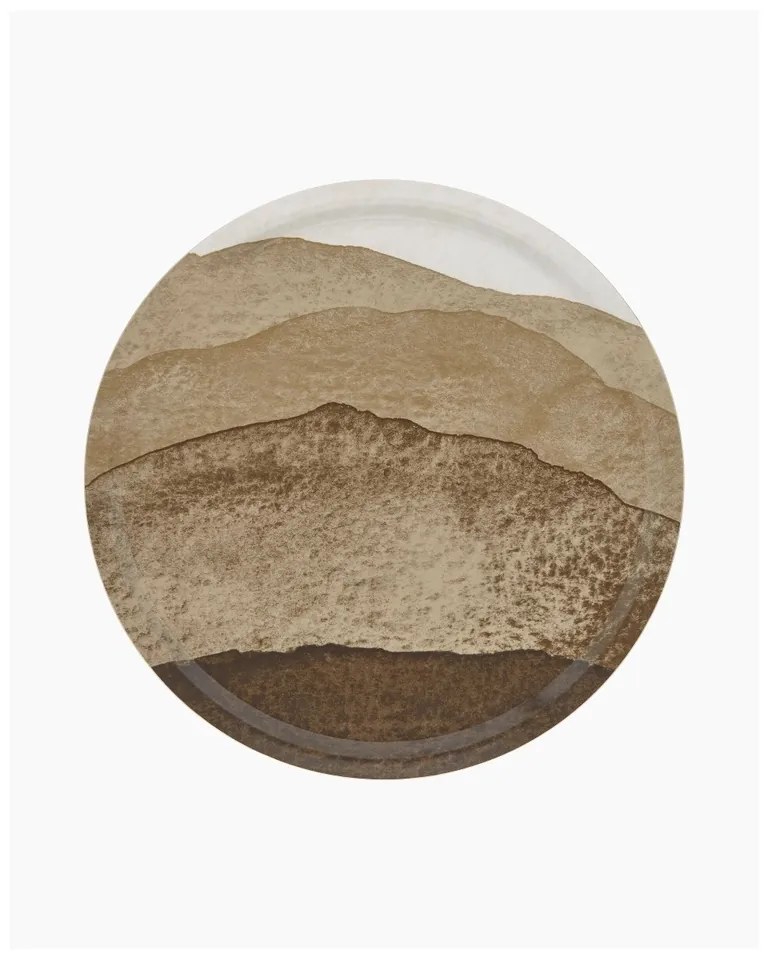 Kulatý podnos Joiku Beige 46 cm Marimekko