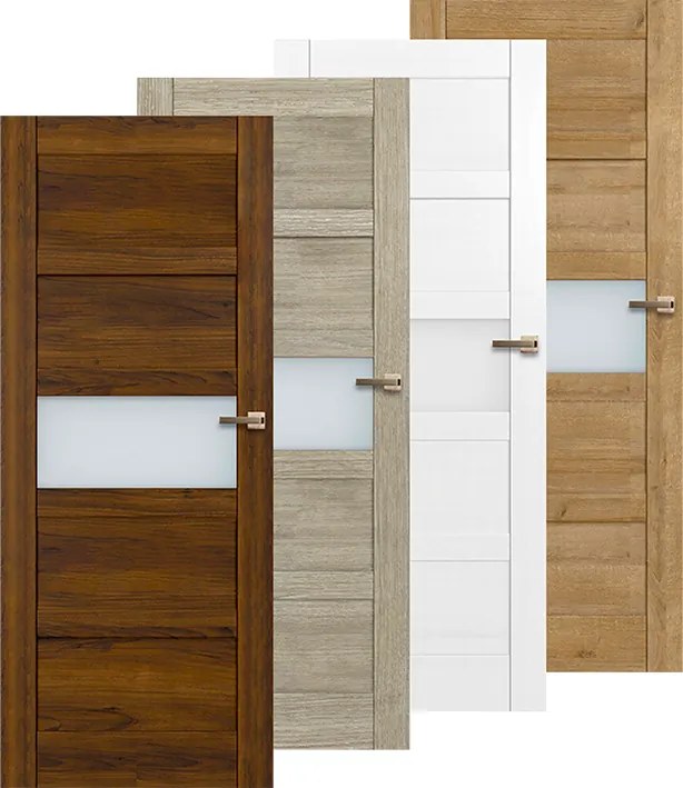 Interiérové dveře vasco doors BRAGA model A Průchozí rozměr: 70 x 197 cm, Orientace dveří: Levé dveře, Dekor: Dub šedý
