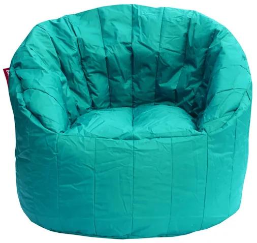Modro zelený sedací vak BeanBag Lumin Chair