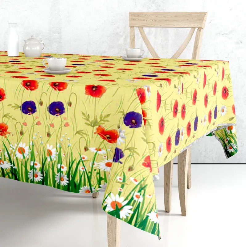 Ubrus PVC Mirabella 6910A - Polní kvítí 140cm x 20m