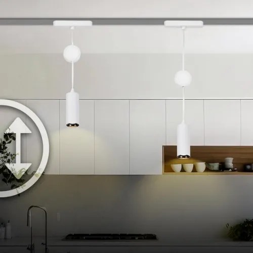 Lištové LED svítidlo BRILONER Luxtrail 48V závěsné svítidlo nastavitelná výška bílé 8032016