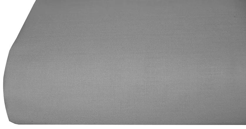 TP Bavlněné prostěradlo klasické 140x225 cm šedé