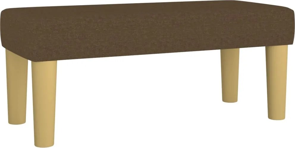 Box spring postel s matrací tmavě hnědá 80x200 cm textil 3137352