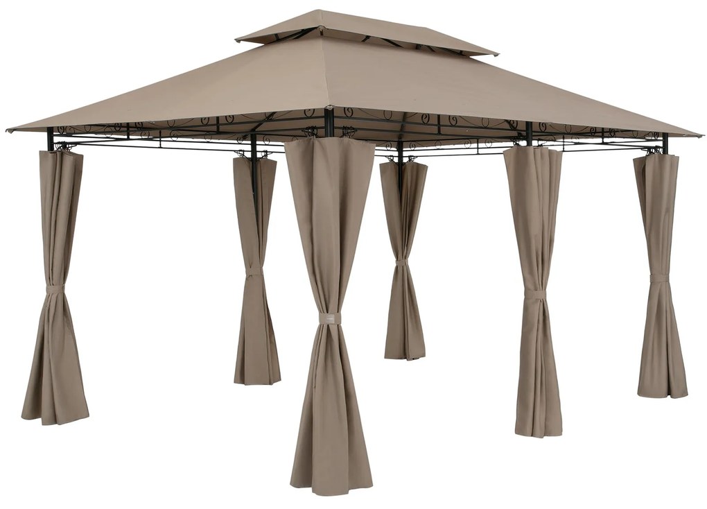 Deuba Zahradní altán Topas 4x3 m - taupe