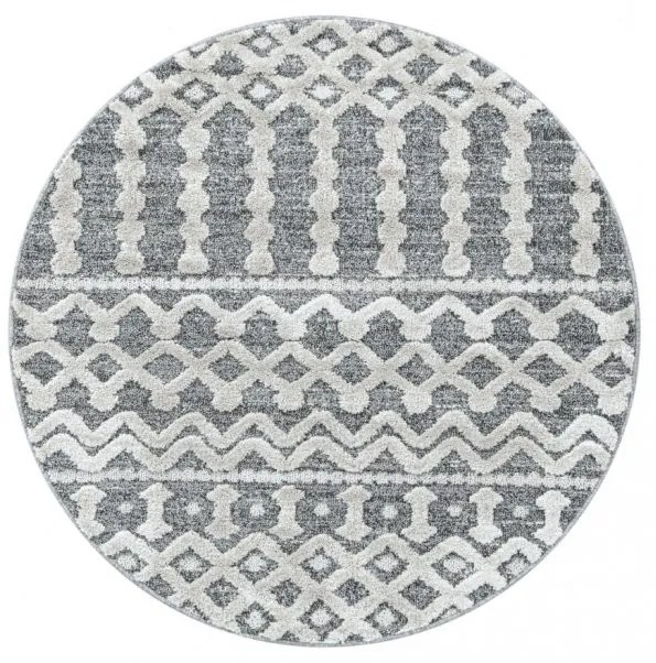 Vopi | Kusový koberec Pisa 4710 grey - Kruh průměr 160 cm