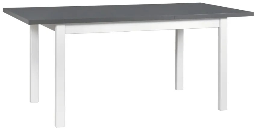 Drewmix Jídelní stůl ALBA 2 + doprava zdarma deska stolu bílá, nohy stolu grafit