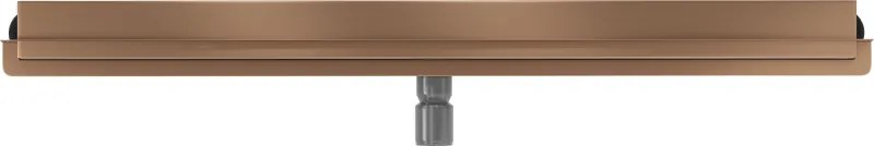 Mexen Flat Wall, sprchový žlab na zeď 2v1, 80 cm, měděná matná, 1C30080