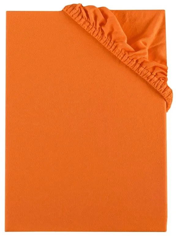 Prostěradlo oranžové jersey EMI, Plachta 90x200