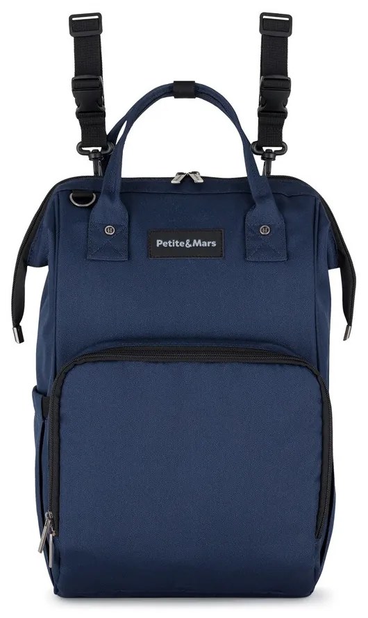 Petite & Mars Batoh přebalovací na kočárek Jackob Dark Blue