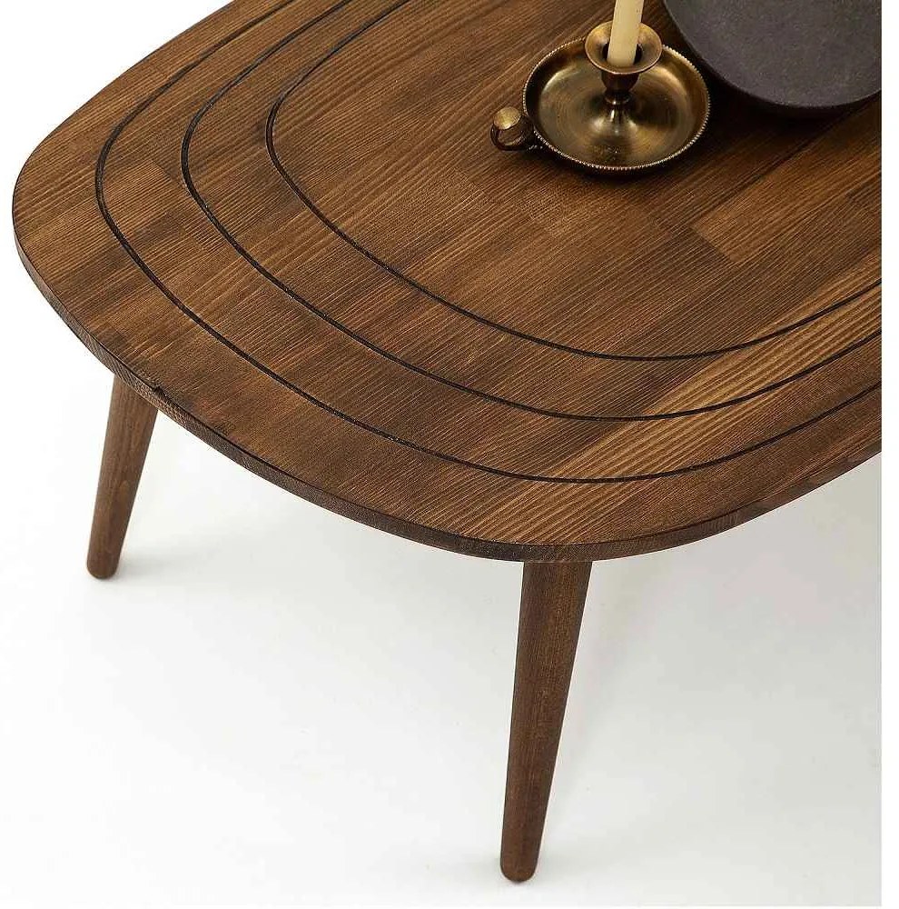 Designový konferenční stolek Garnet 115 cm ořech