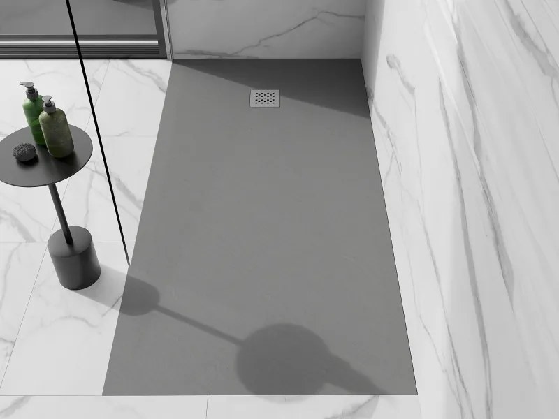 Mexen Stone+ kompozitní obdélníková sprchová vanička 200 x 90 cm, šedá-beton - 44619020