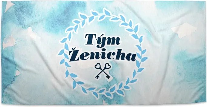 Sablio Ručník Tým ženicha klíče - 70x140 cm