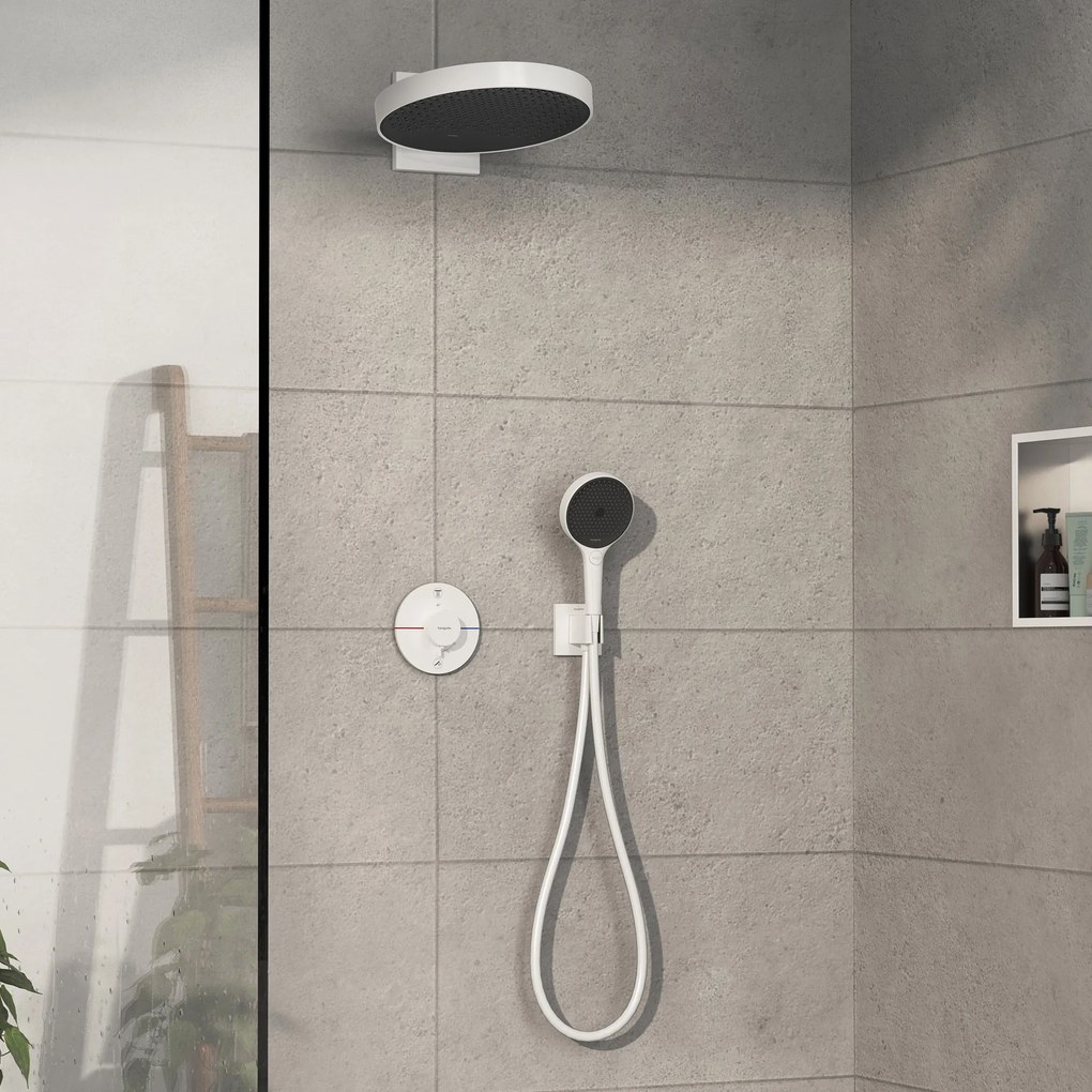 Hansgrohe ShowerSelect Comfort S, termostat pod omítku pro 2 spotřebiče, bílá matná, HAN-15554700