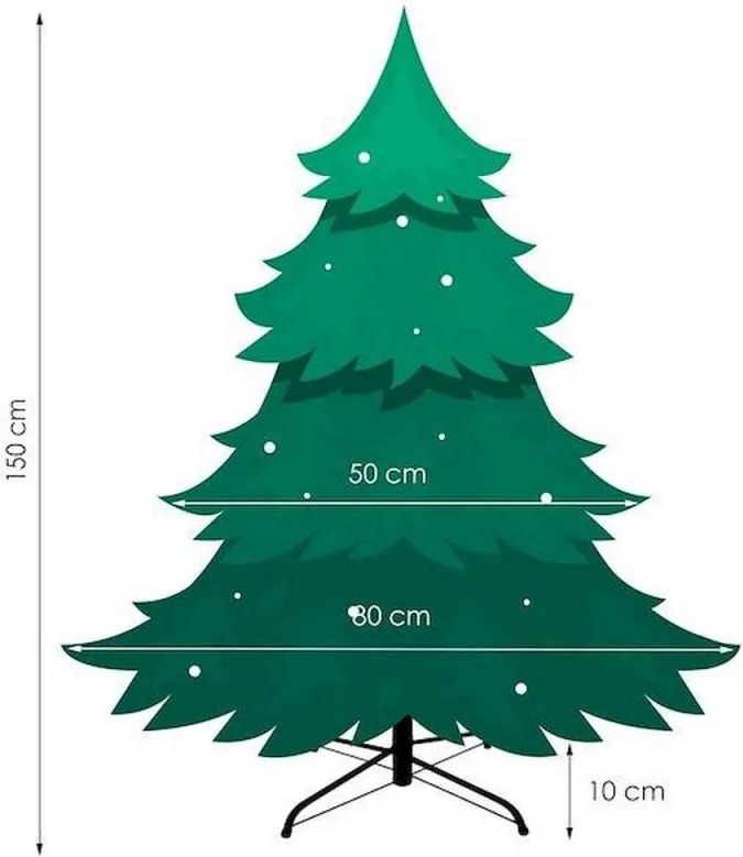Vánoční stromek Jedle zelená 150 cm