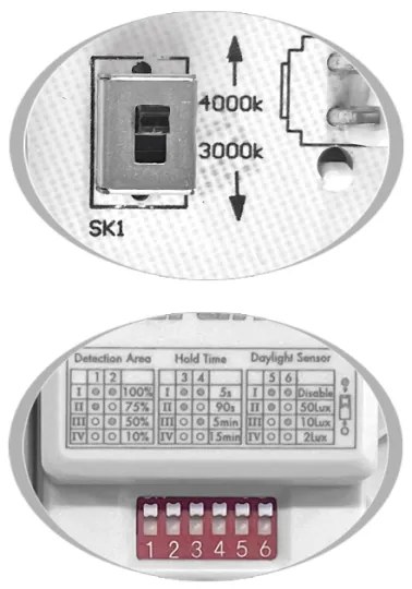 Ecolite WMAT350/HF-25W/BI - LED Stropní svítidlo se senzorem LED/25W/230V bílá