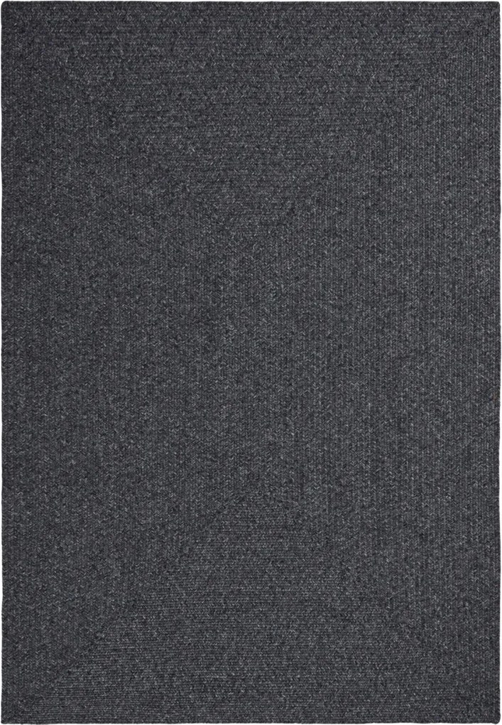 80x150 Kusový koberec Braided 105550 Dark Grey – na ven i na doma