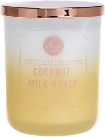 DW Home Vonná svíčka ve skle Kokos a Med - Coconut Milk Honey, 15oz