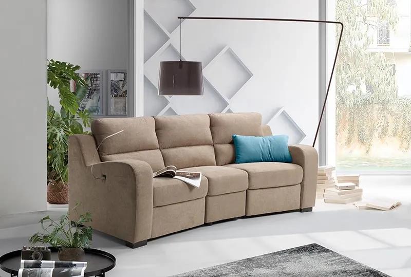 Pregio Italia sofa&relax Italská sedací souprava SHERATON Provedení: 2 místná, Vzorník látek: tekno fibra 06 light grey