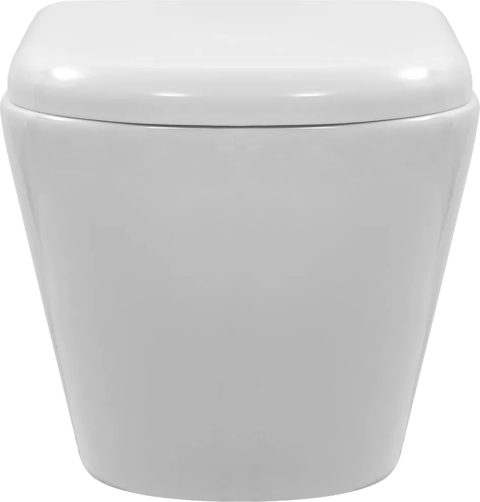 Závěsné WC bez okraje keramické bílé 145237
