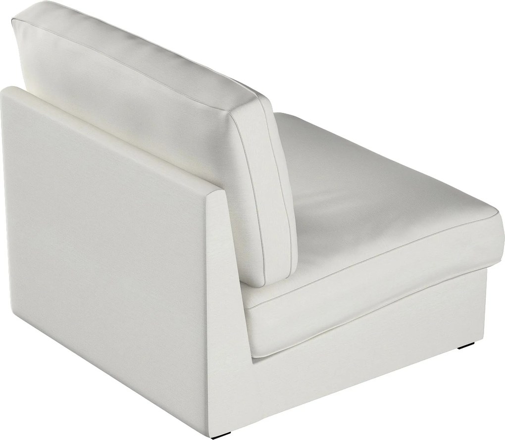 Potah na neskládací křeslo IKEA Kivik barva šedá látka lesklé, pletený vzor, sametová
