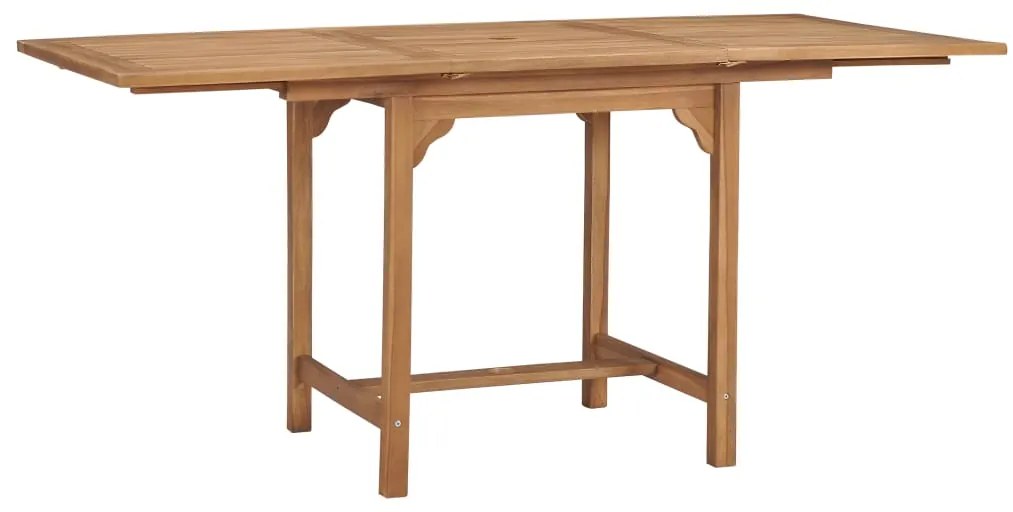 vidaXL Marketos Rozkládací zahradní stůl (110–160) x 80 x 75 cm masivní teak