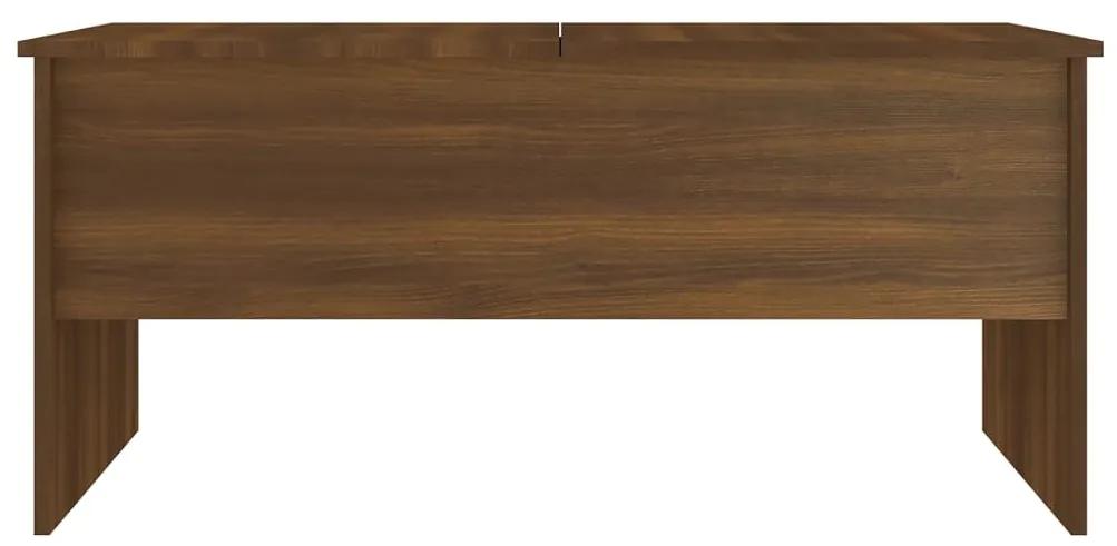 Konferenční stolek hnědý dub 102x50,5x46,5 cm kompozitní dřevo