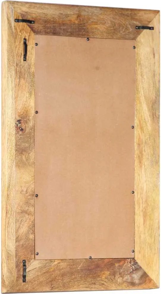 Ručně vyřezávané zrcadlo 80 x 50 x 2,6 cm masivní mangovník 321645
