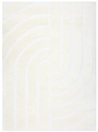 Moderní koberec MODE 8631 geometrická krémová velikost 160x220 cm | krásné koberce cz