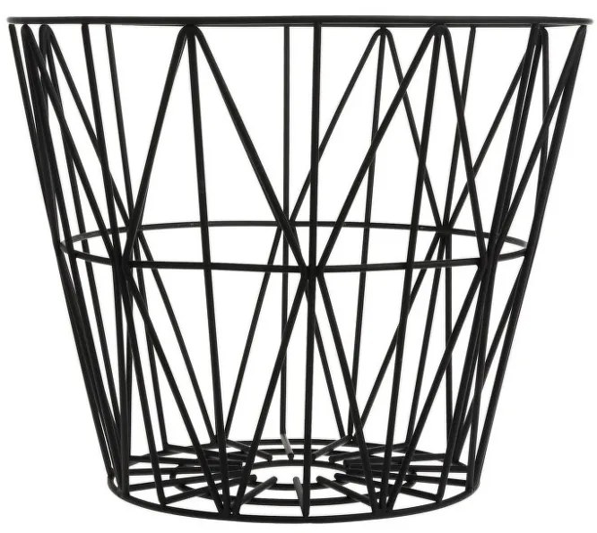 Ferm Living Koš Wire Basket large, black