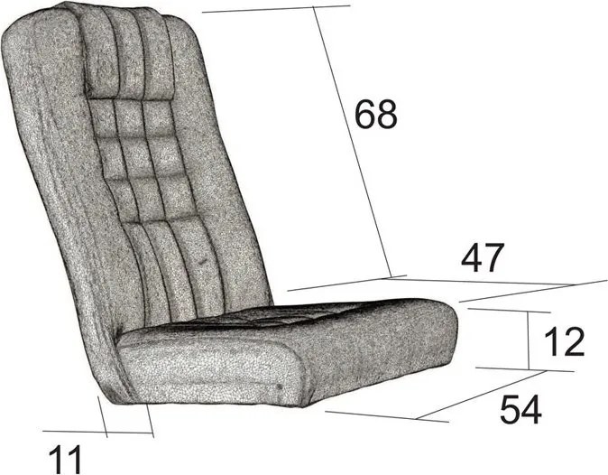 Bradop Chromové křeslo Tito R50 | Provedení: DS-Dub sonoma,Látka: 518 - ARTEMIS-518