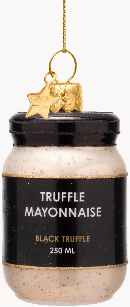 Ručně foukaná vánoční ozdoba Truffle Mayonaise