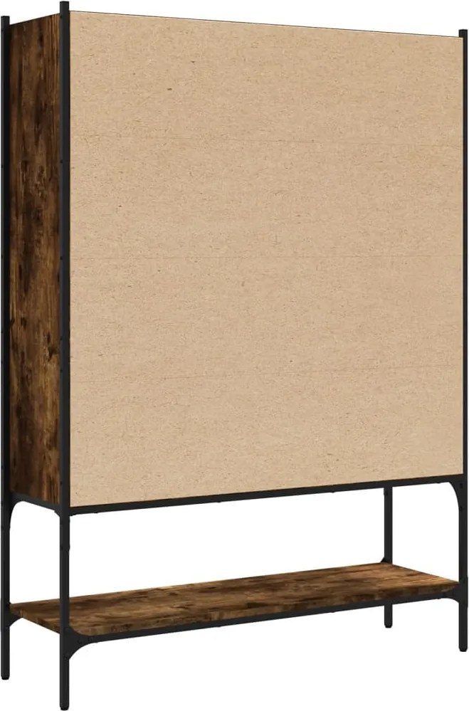 Knihovna kouřový dub 102 x 30 x 141,5 cm kompozitní dřevo 3214331