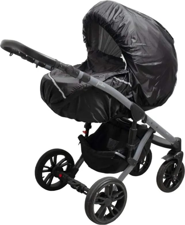 Pláštěnka na kočárek s reflexním prvkem New Baby Basic černá