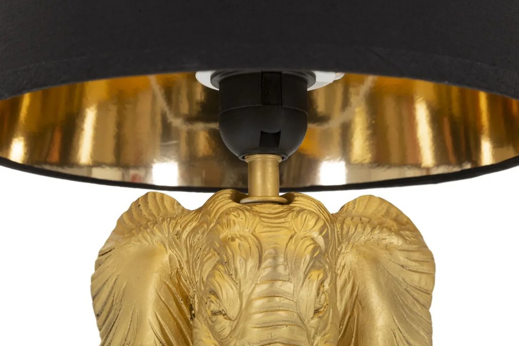 Stolní lampa Elephant 43 cm černo-zlatá