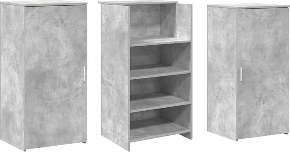 Recepční stůl betonově šedý 155x50x103,5 cm kompozitní dřevo 3324199