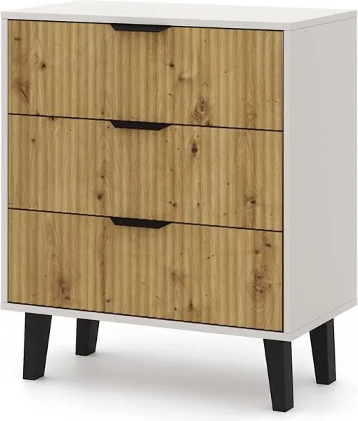 Komoda Borg Duo 3Š kašmír / dub artisan