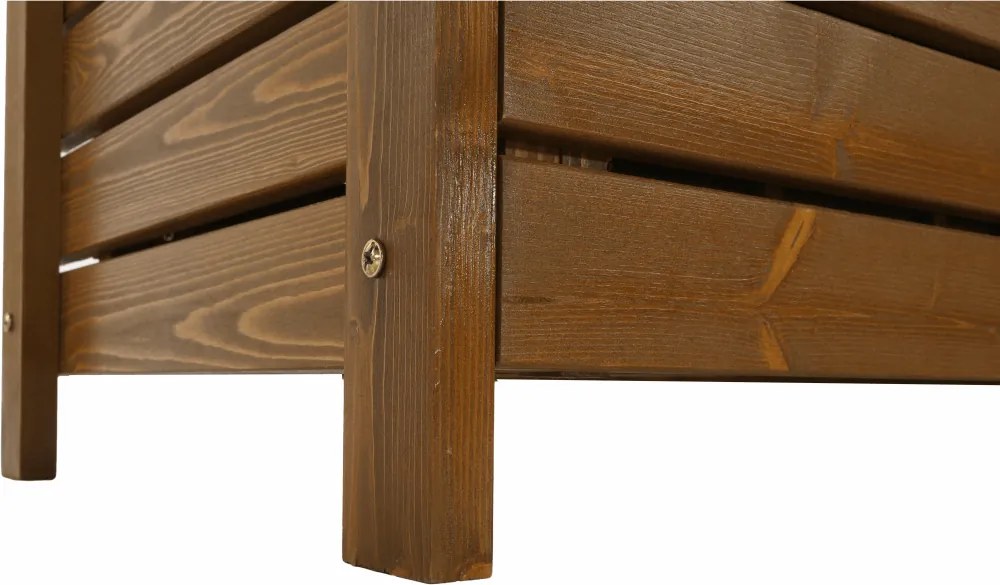 Zahradní lavička, hnědá, 150cm, AMULA