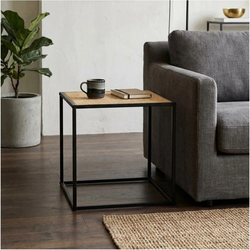 Ratanový odkládací stolek 44x44 cm Depok – Premier Housewares