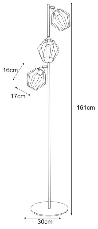 Stojací lampa K-4471 z řady BENET