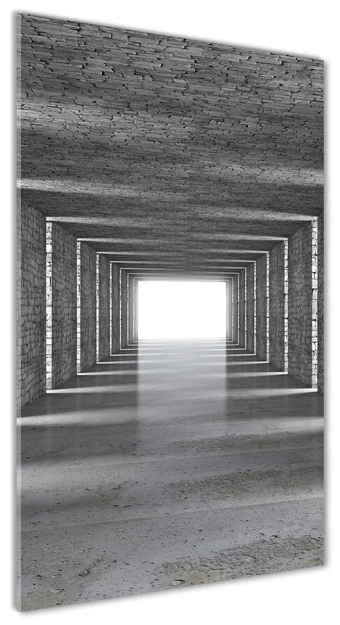 Wallmuralia Foto obraz akrylový do obýváku Tunel z cihly 50x100 cm