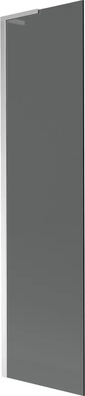Mexen Next L, 1-křídlová vanová zástěna 50 x 150 cm, 6mm šedé sklo, chromový profil, 895-050-000-03-40-01