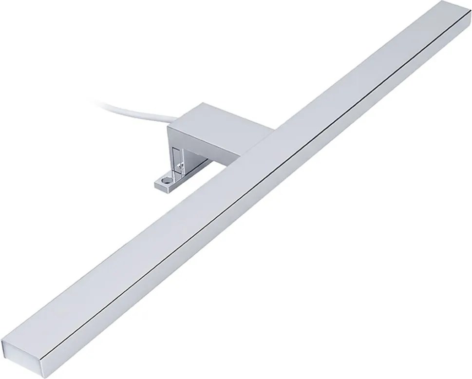 Mereo, Mereo Led koupelnové osvětlení nad zrcadlo, stříbrné, 60 cm, 12 W, 780 lm, 4000 K, IP44, 230 V, MER-CN700G60